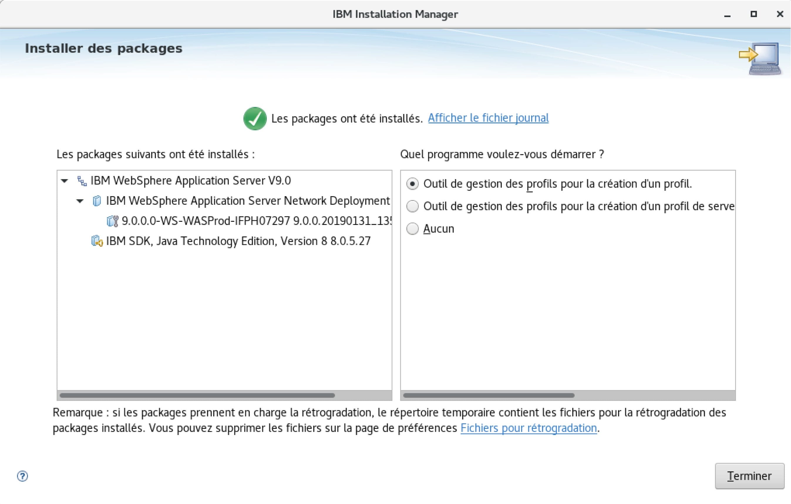 Was 03 Installation | Administration de serveur d'application Java EE